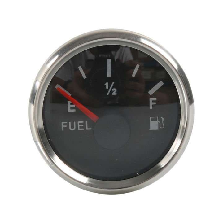 LE 52mm Fuel Level Gauge 1/4 Scale Pointer Fuel Tank Level Meter 9 ...