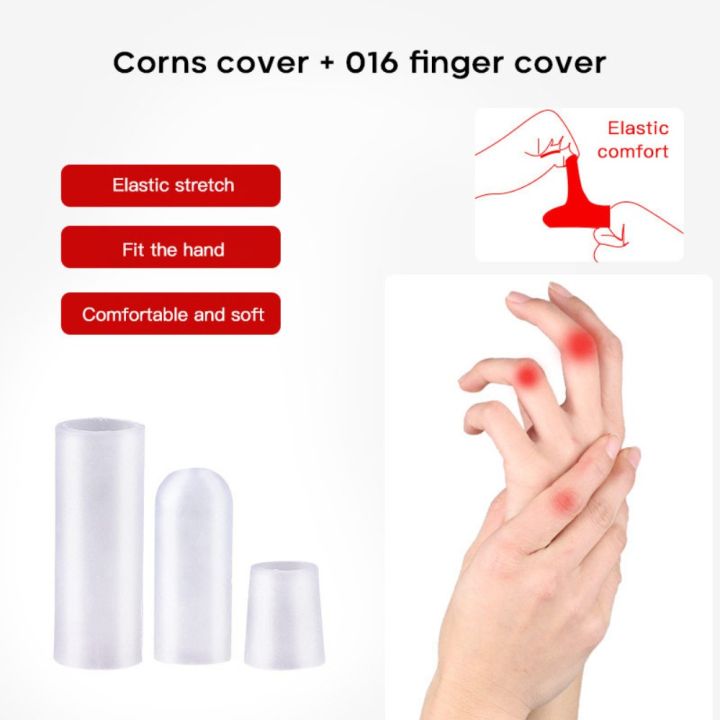 2pcs Finger Protector Sleeve Toe Pain Care Set Finger Work Anti-Wear ...