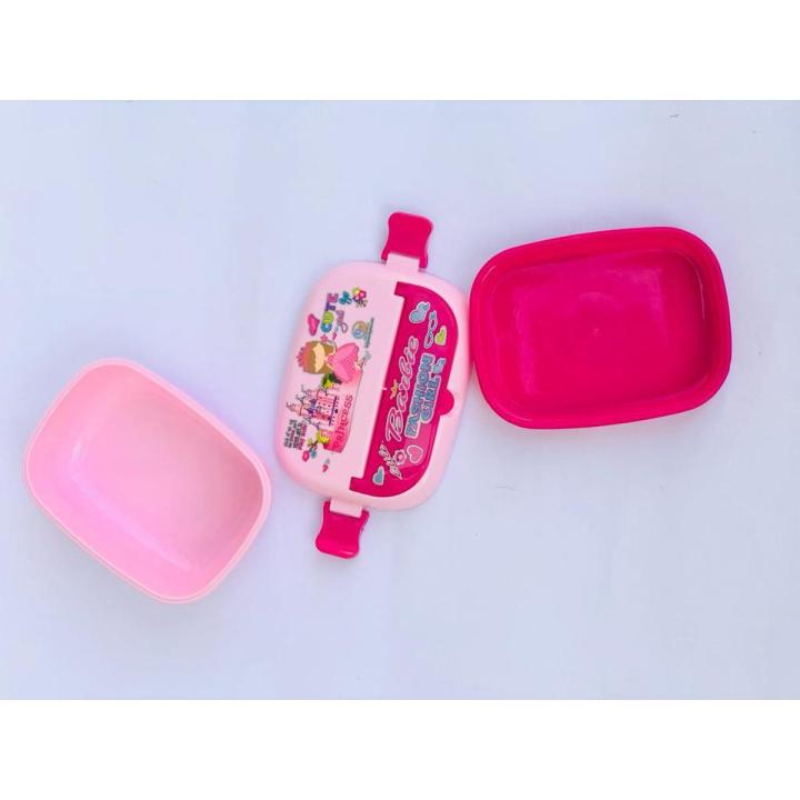 Lunch box for school kids cartoon character themed with ,1 spoon | Daraz.pk