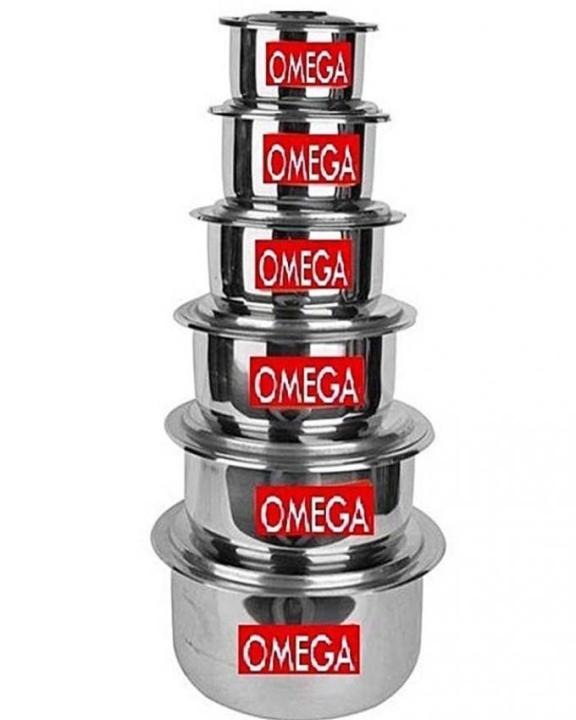 Stainless Steel Degchi Cooking Pots Set (06 Pcs) | Daraz.pk