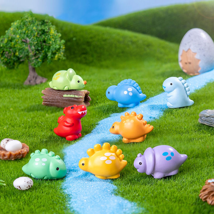 1Pcs Mini Cute Dinosaurs Animal Figurine Micro Landscape Car Interior ...