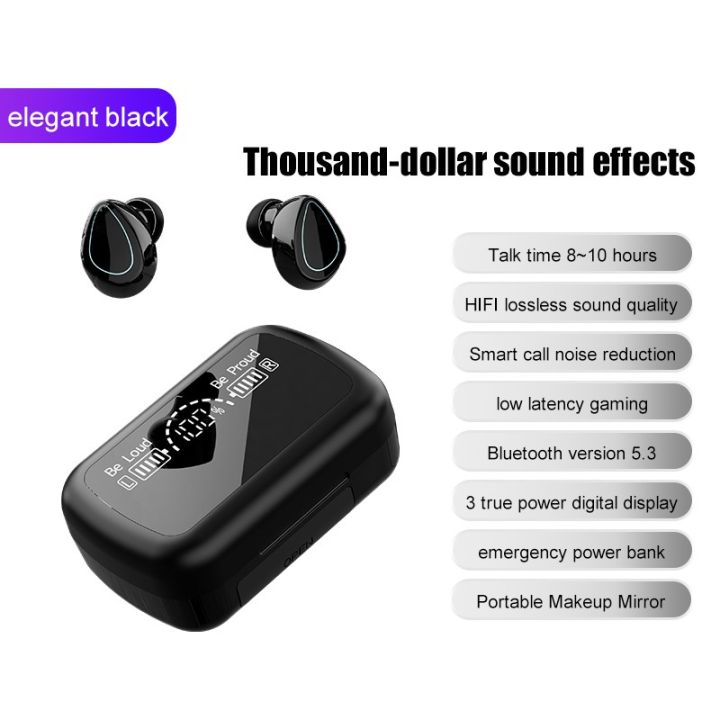 Tinzzi True Wireless Bluetooth Stereo Earbuds Noise Cancelling ...