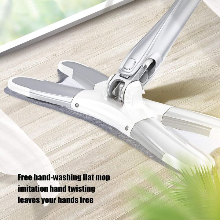 Floor Mop, Type X Household Dust Mop, Free Hand for Laminate Hardwood(N ...
