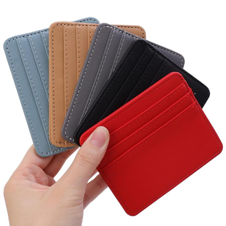 Ultra-thin ID Card Protective Sleeve Card Holder Leather Card Holder Pu ...