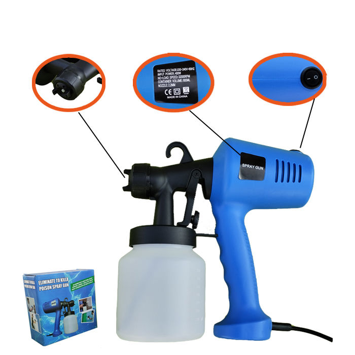 Imported 400Watt 2.2MM Nozzle Electric Spray Gun Machine With Paint ...