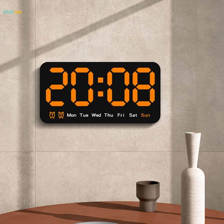 LED Desktop Alarm Clock Dimmable Digital Clock for Bedroom Learning ...