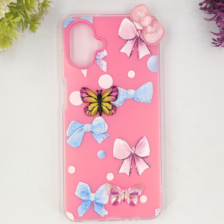 Samsung Galaxy A07 Soft Silicone Fancy Flowers And Butterfly design ...
