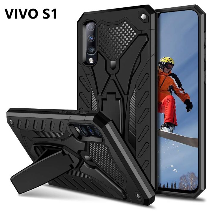 Vivo S1 Back Cover Anti Shock Drop Resistant Armor Case | Daraz.pk