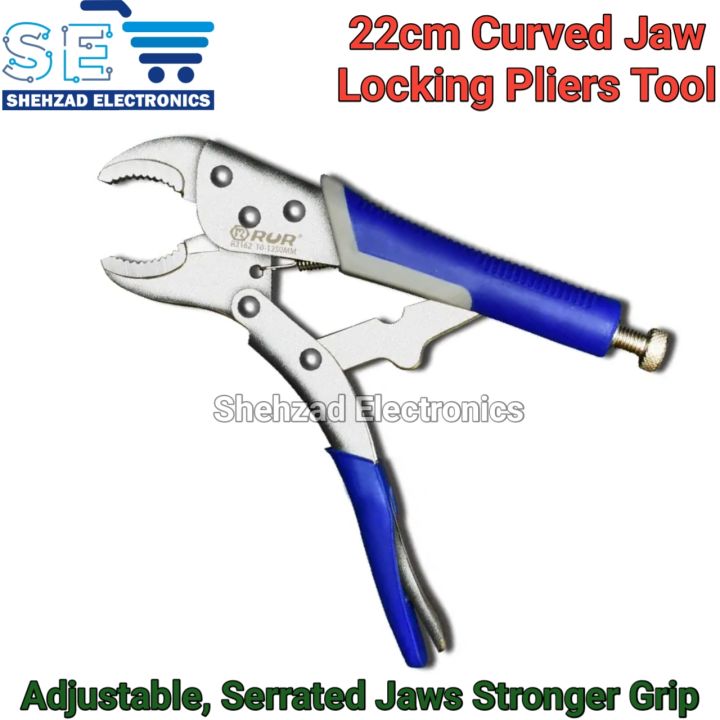 22cm Curved Jaw Locking Pliers Tool – Heavy Duty Adjustable Grip ...