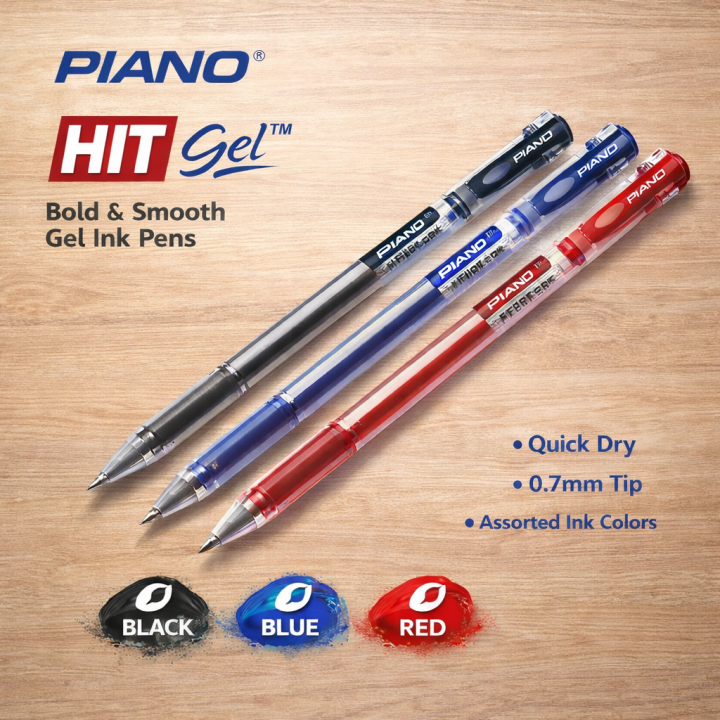 PIANO Hit Gel Ballpens - Pack of 2 Gel Pen | Daraz.pk