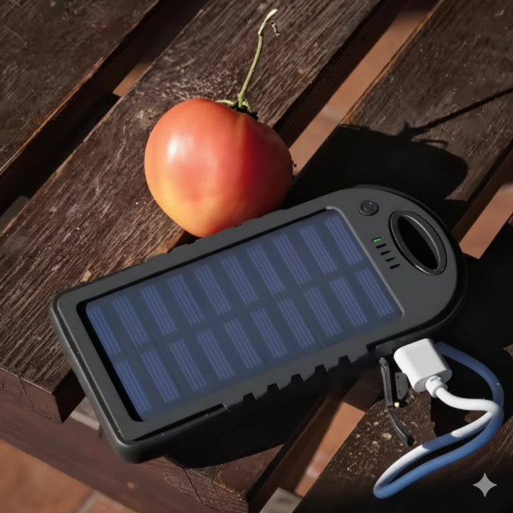 5000mAh Solar Power Bank Portable Charger for Mobile Devices, High ...