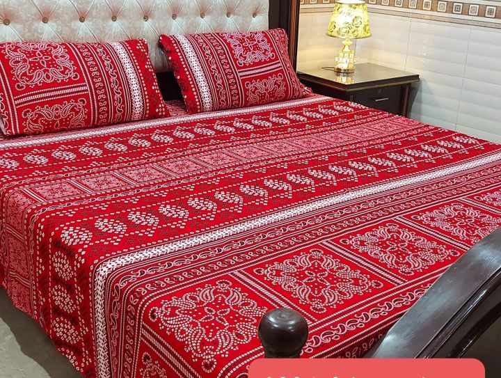 Premium Soft Cotton Bed Sheet in Trendy Colors | Daraz.pk