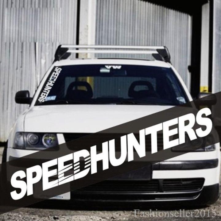 Car Sticker - SPEED HUNTER Front Windshield Side Decal Vinyl Car ...