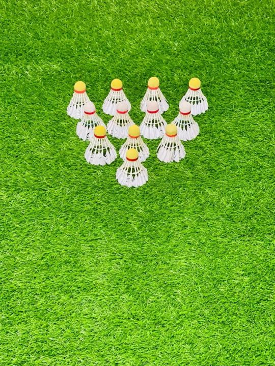 Badminton Feather Shuttlecocks in good quality pack of (6 & 12) | Daraz.pk