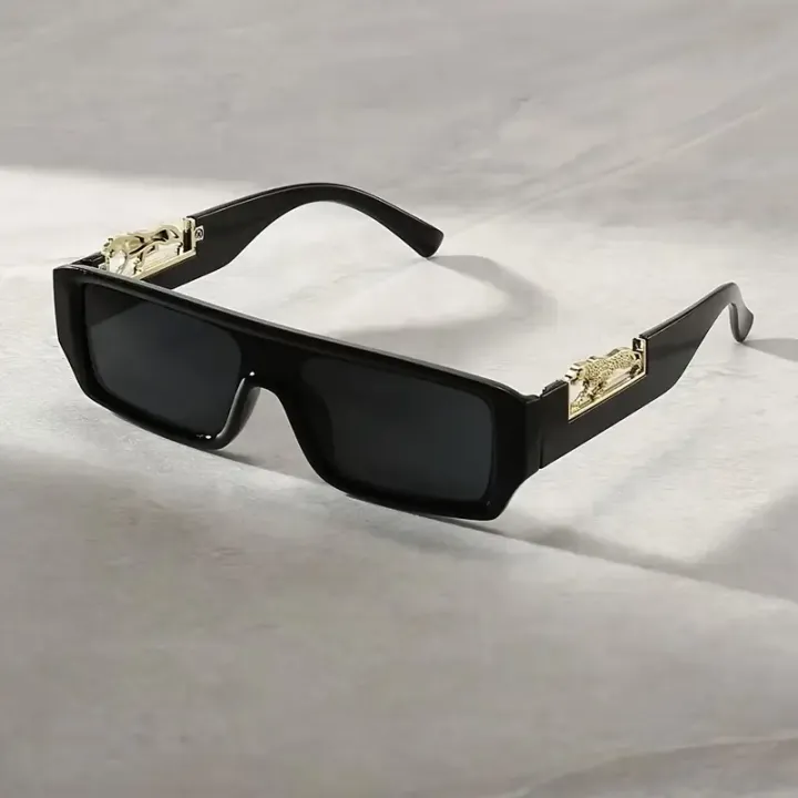 Premium Polarized Retro Rectangular Sunglasses for Men & Women | UV400 ...