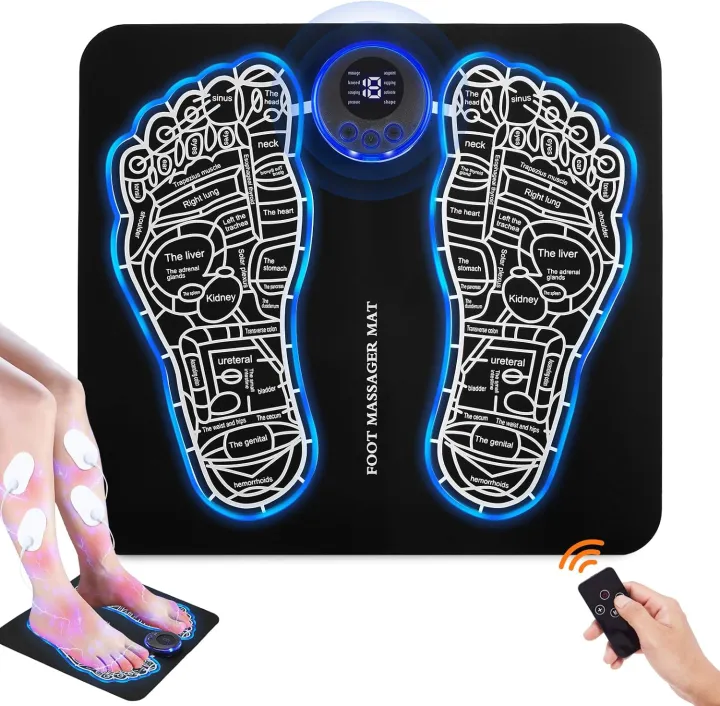 SALMAN __FARSI 1 PCS OF Electric EMS Foot Massager Pad Foldable Foot ...
