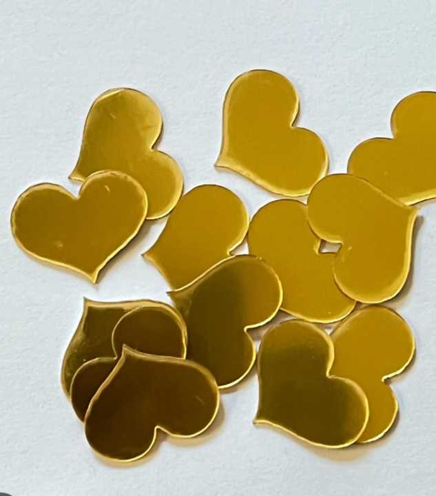 3D Acrylic Mirror 1 Inch Heart For Kids Room Wedding Decoration Hearts ...