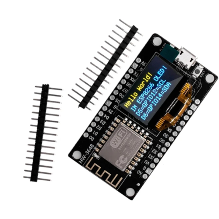 Nodemcu ESP8266 Development Board Serial Wifi Module CH340G with 0.96 OLED Screen for ...