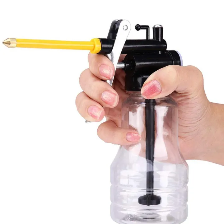 Transparent Clear Oil Can Oil Pump Can High Pressure Oiler Grease 250ML ...