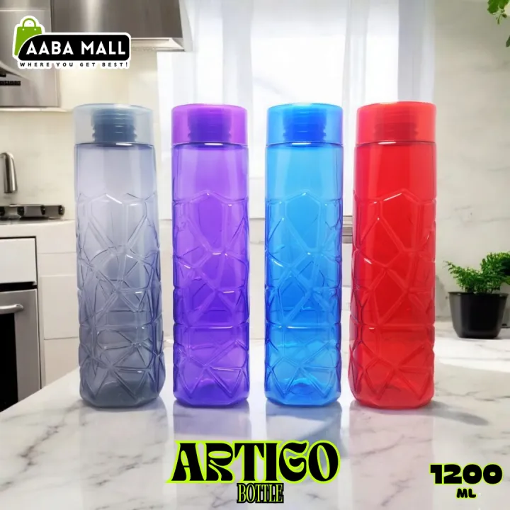 PACK OF 4 BOTTLES Unbreakable BOTTLE ARTIGO Plastic Water BOTTLE Fridge ...