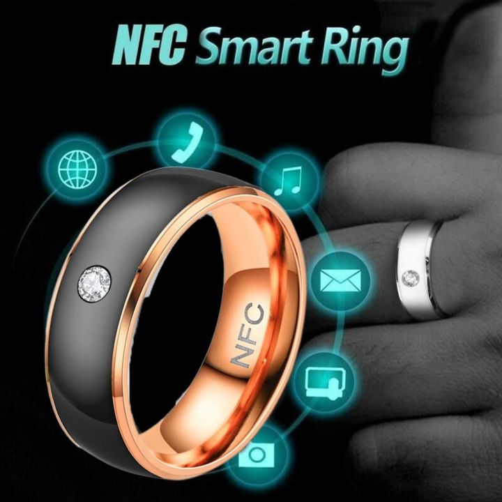 Intelligent Stainless Steel NFC Smart Ring Wearable Connect Magic Wear ...