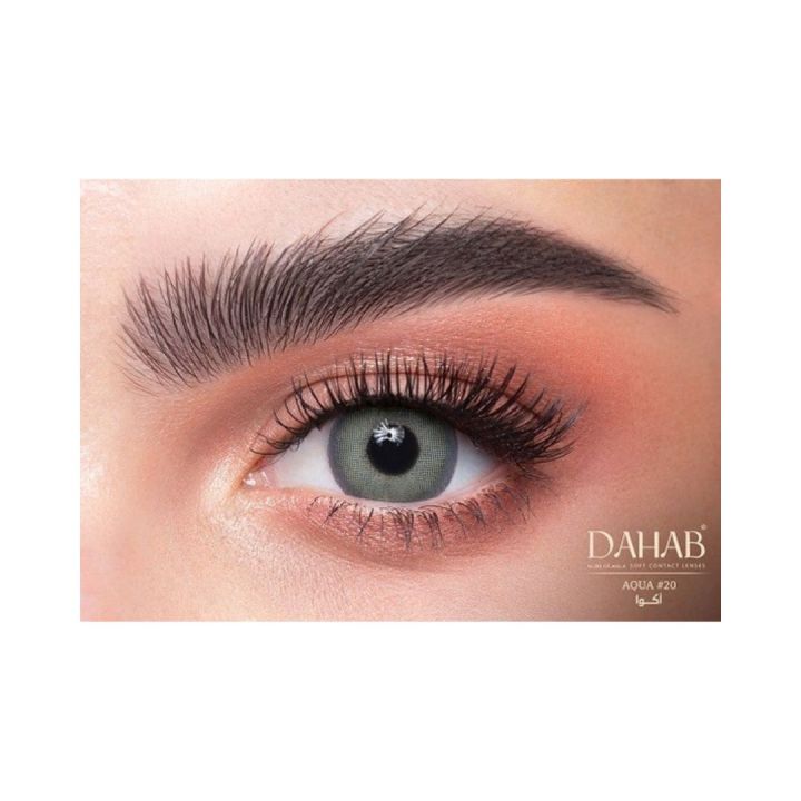 Aqua Eye Color Lens Dahab Aqua With Free Solution Kit | Daraz.pk