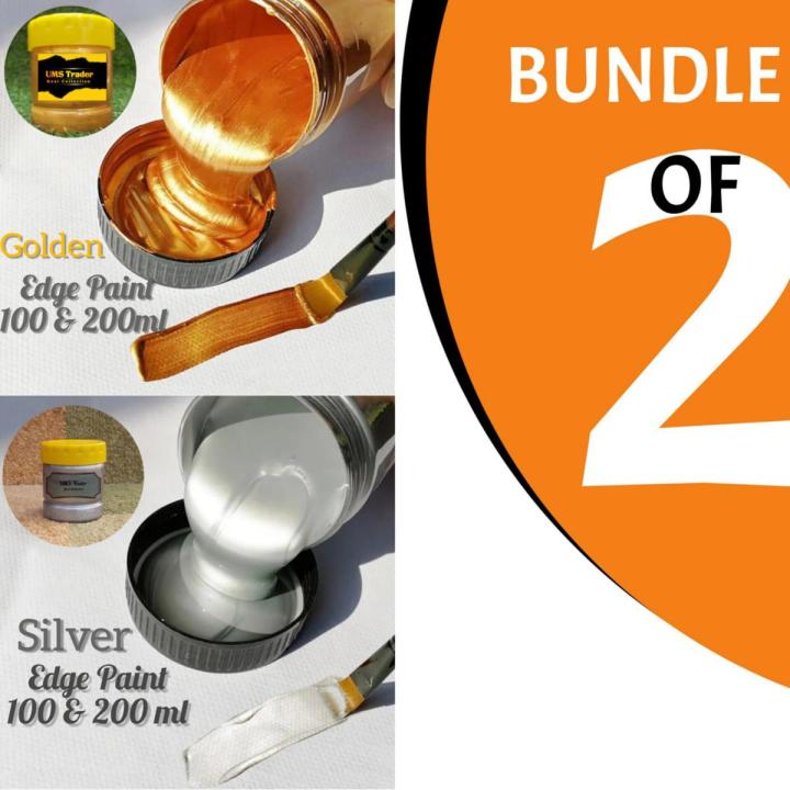UMS Trader - Edge Paint Pack of 2 – Golden and Silver - Metallic ...