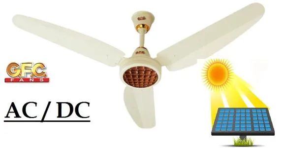 AC/DC Inverter Ceiling Fan - REMOTE CONTROL 60 WATTS - 56” GFC Solar Crown | Daraz.pk