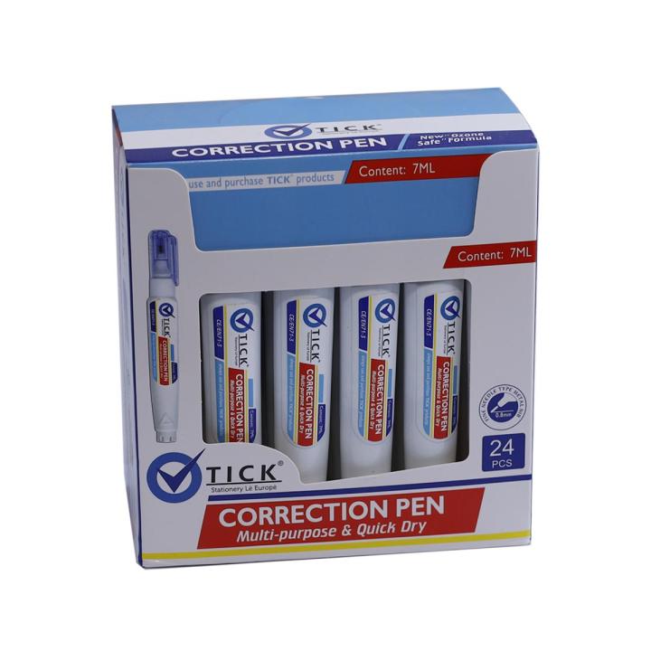 Tick Correction Pen - Pack of 24pcs - 1 Box - Whito Pen - Fluide Pen ...