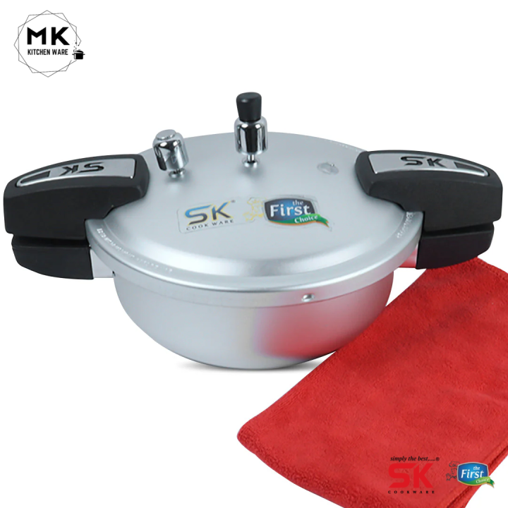 Pressure Cooker & Karahi/Wok | SK Zircon 2-in-1 Aluminum Pressure ...