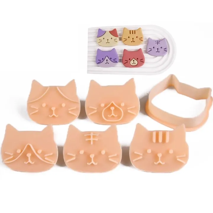 1Pcs Cute Animal Cat Cookie Mold Cartoon Claw Fish Bone Shape Biscuits ...