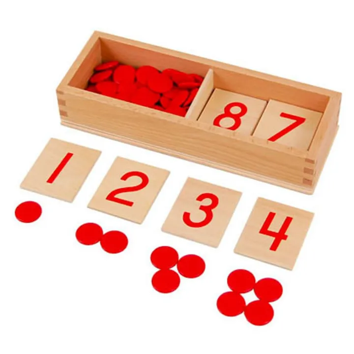 Cards and Counters Montessori - Early Learning Toys | Daraz.pk