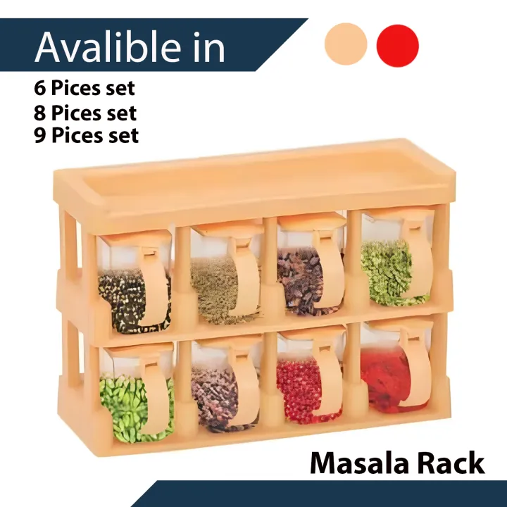 Spice Jars Rack | Masala jar box set | Best quality Masala Rack ...