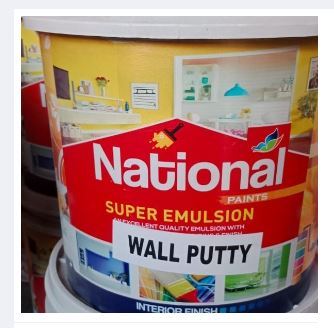 National Paints Wall Putty 24 killoogram Big size Drum Putty for Wall ...