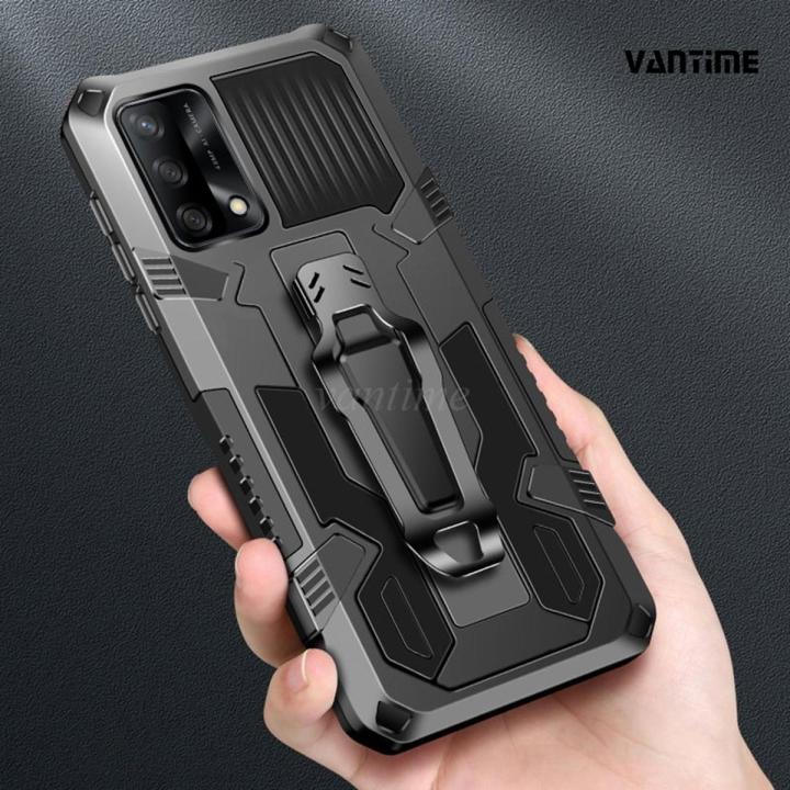 Vantime for OPPO F19 / OPPO A95 Belt Clip Case Kickstand Slim Phone ...