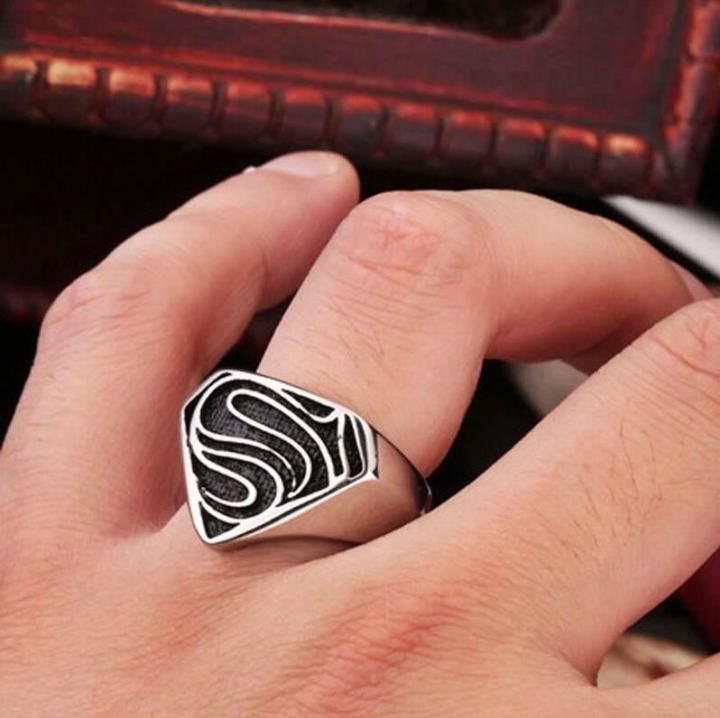 Stainless Steel Silver Superman Ring | Daraz.pk