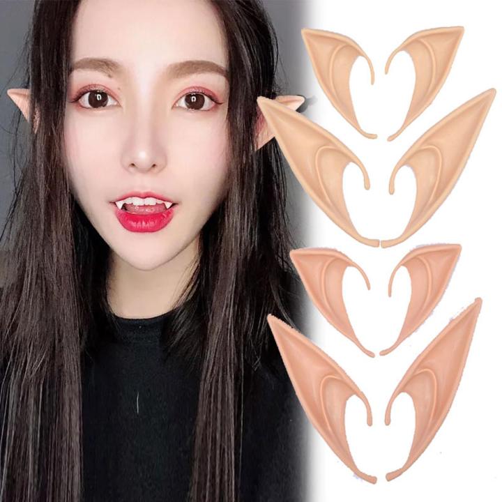 Halloween Latex Elf Ears Soft Harmless False Ears Props Fairy Angel ...