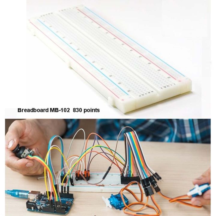 Breadboard 830 points Dual Power Rail MB102 | Daraz.pk