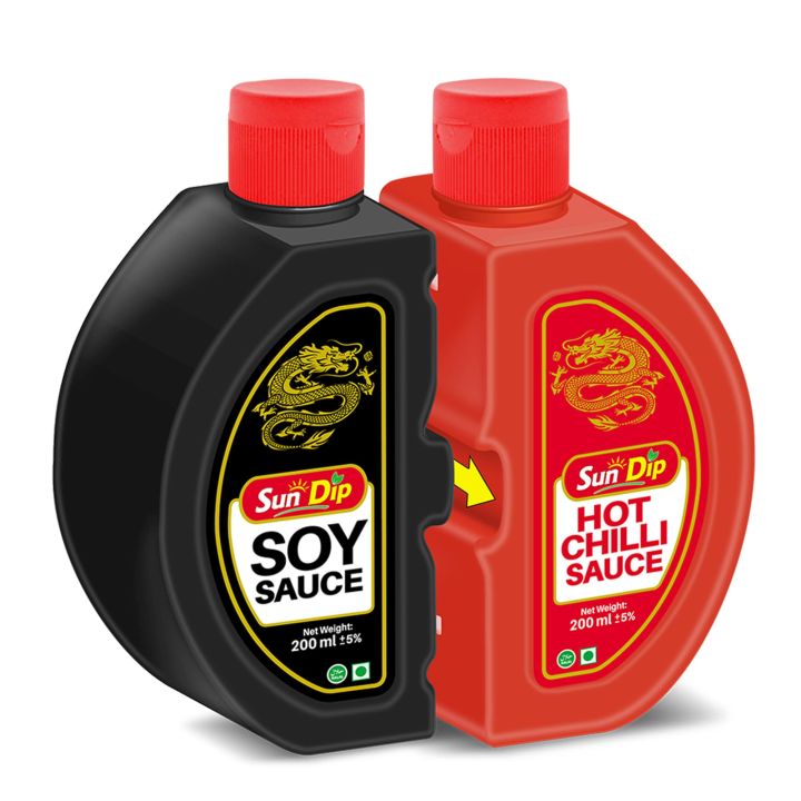 Sundip Chinese Chilli Soy Sauces 2 in 1 Pack - 200ml | Daraz.pk