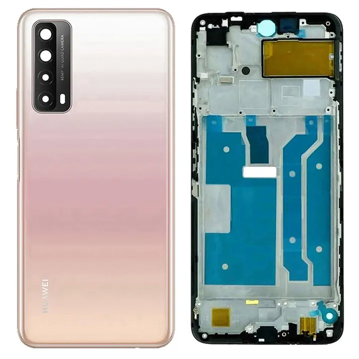 Huawei Y7a Middle Frame Housing with Power Volume Buttons & Camera Lens ...