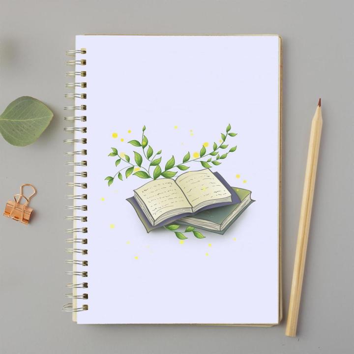 Nature's Book-A4 & A5 Spiral Notebook with Plastic Sheet | Daraz.pk