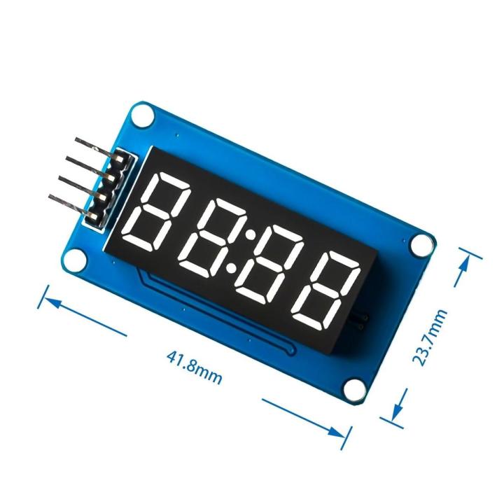 Tm1637 Led Display Module For Arduino 7 Segment 4 Bits 036 Inch Clock Red Anode Digital Tube