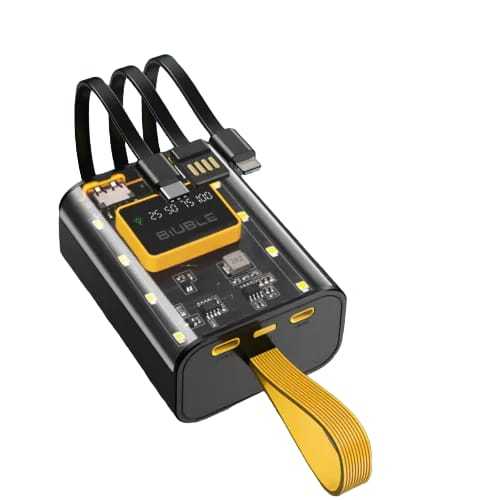 j cell 10000mah mini Powerbank with 3 in 1 Built in Cable Powerbank ...