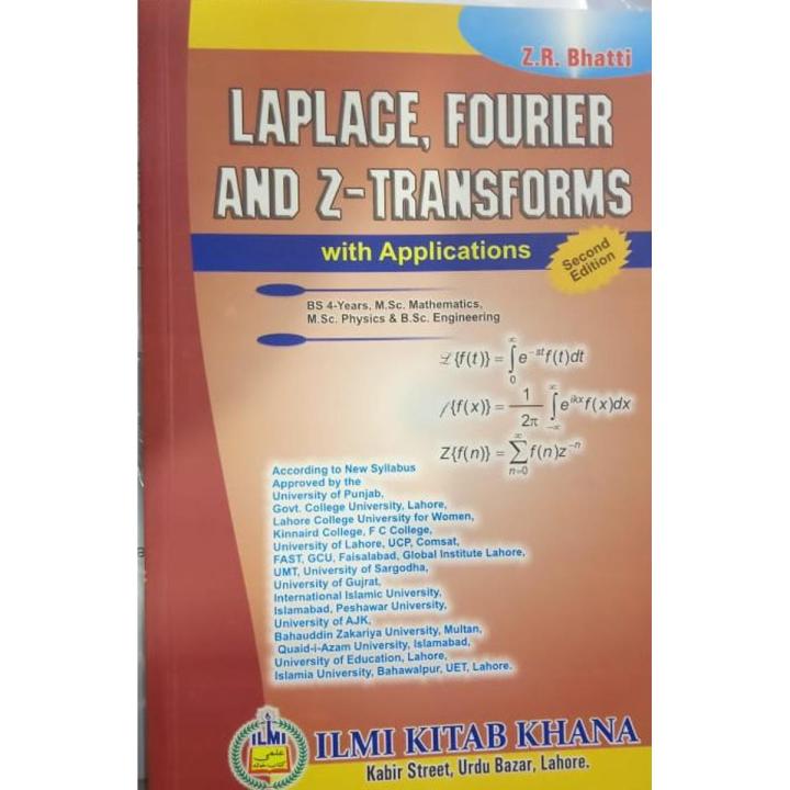 Laplace. FOURIER AND Z-TRANSFORMS | Daraz.pk
