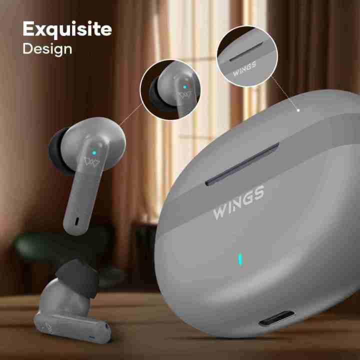 WINGS Flobuds 325 High Fidelity 1Mm Drivers, With Quad ENC Smart Mics ...