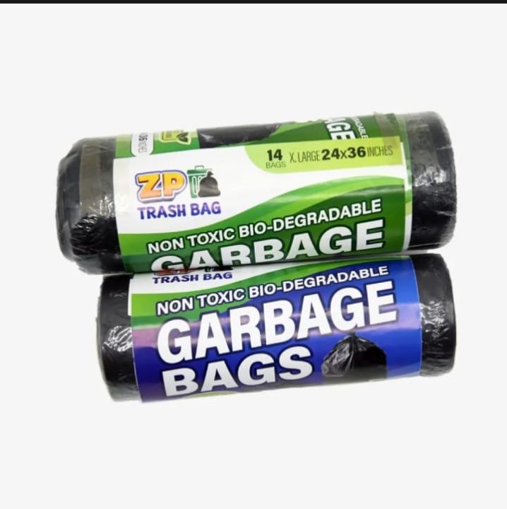 Garbage Bag For Dustbin 24X36 inch1 Roll/14 Bags Trash bags Bin bag ...