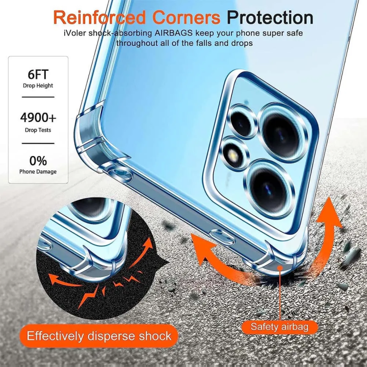 Redmi Note 12 4G Soft Transparent Back Cover | Daraz.pk