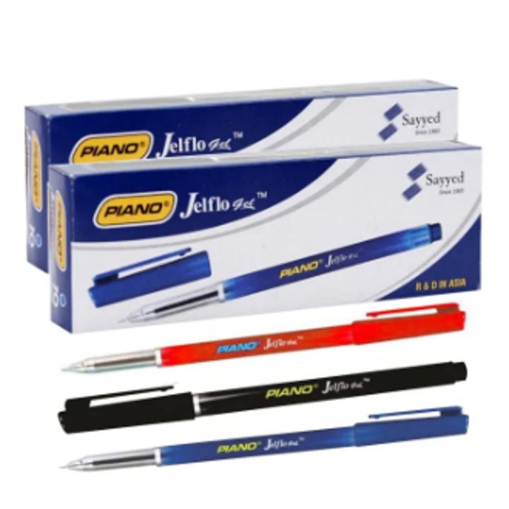One Pack of PIANO Jelflo Ball Point Pens (10 Pcs) Mix Color | Daraz.pk