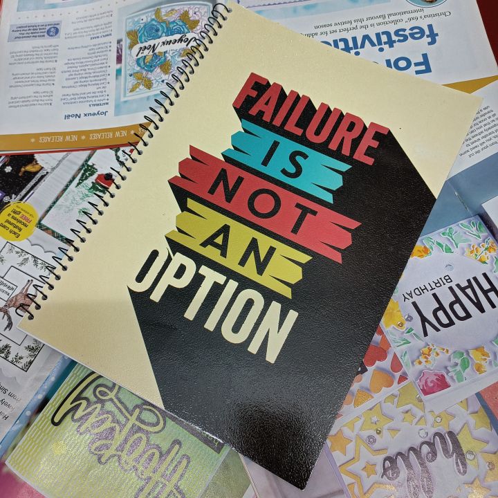 MyKitab - FAILURE Spiral Notebook-A4|Notebook for Girls and Boys |Diary ...