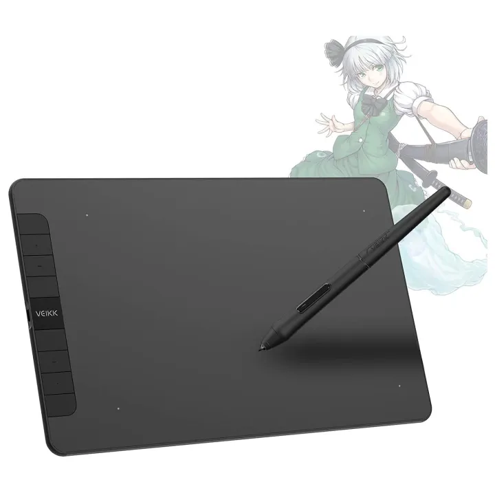 VEIKK VK1060 Drawing Tablet, 10 x 6 Inch/25.4 x15.2cm Graphics Pen ...